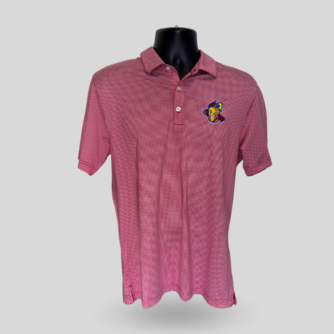 Red Checkered Polo | Minot Hot Tots