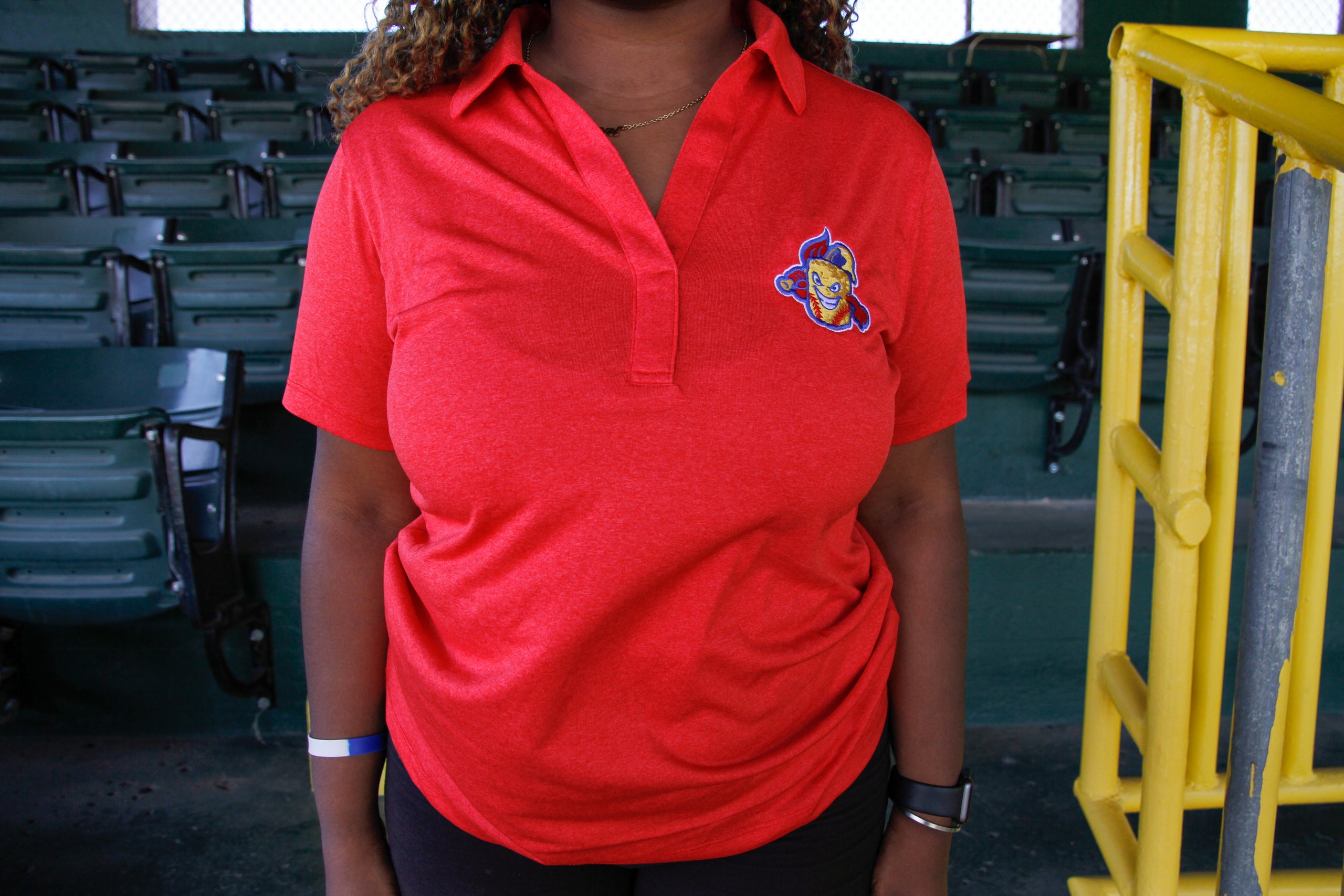 Red Women's Hot Tots Polo | Minot Hot Tots